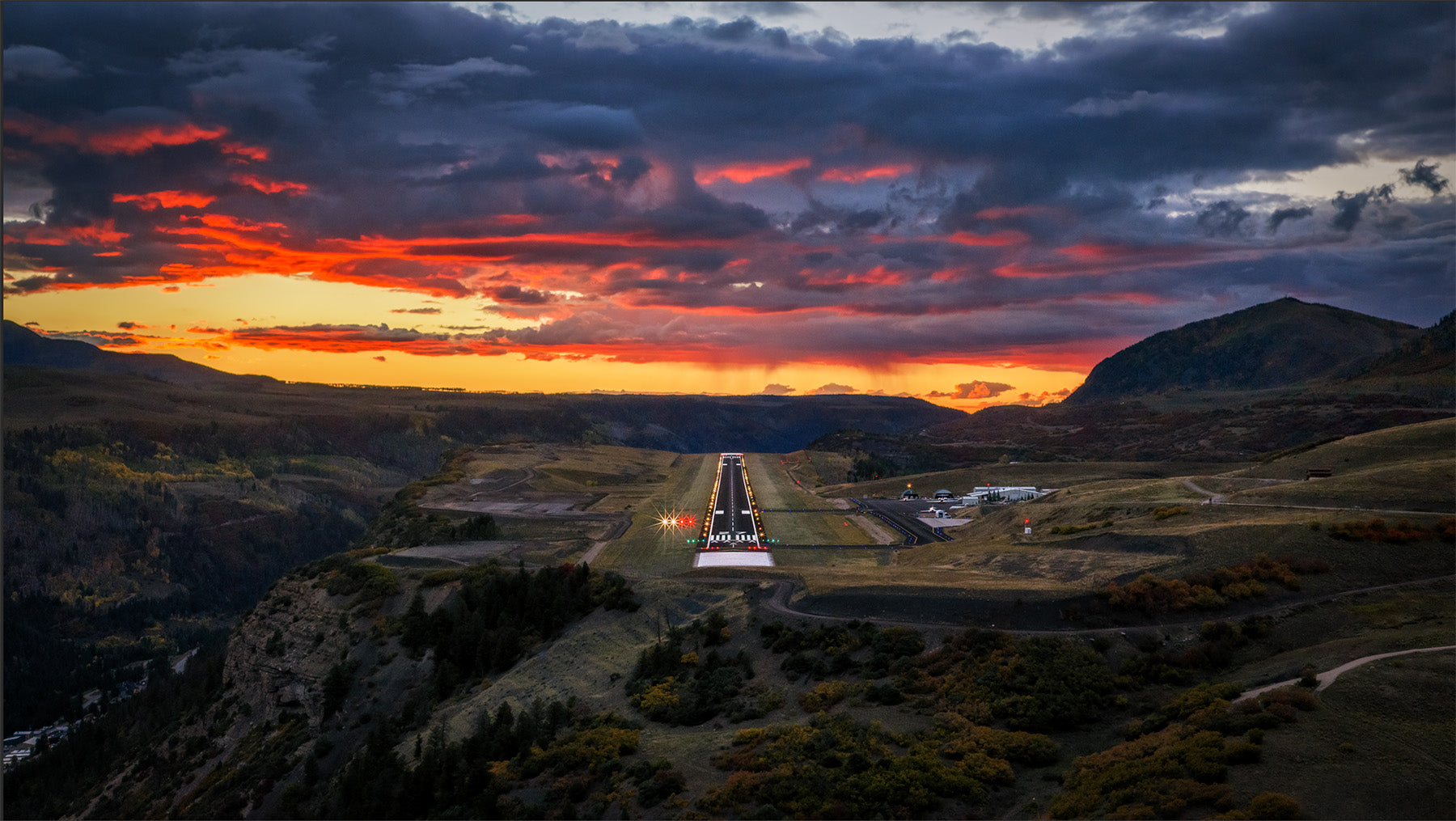 Telluride Airport Sunset Acrylic Print
